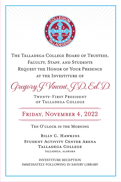 Presidential Inauguration Celebration of Dr. Gregory J. Vincent ...